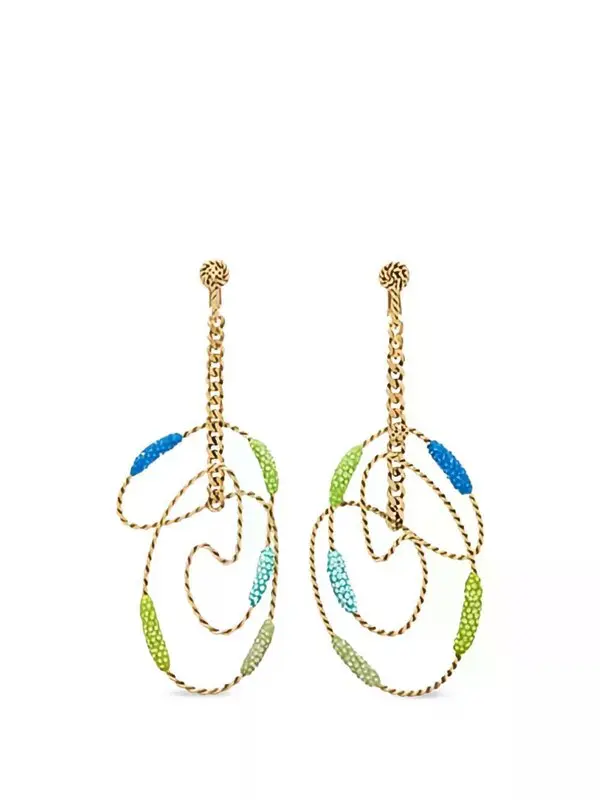 Tory Burch Runway Swirl Hoop Earrings - Gold