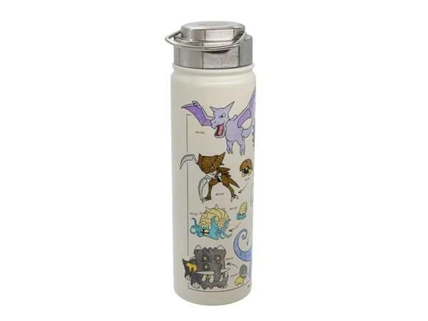POKEMON X Natural History Museum Ancient Species Of Insulated Flask - Multicolor