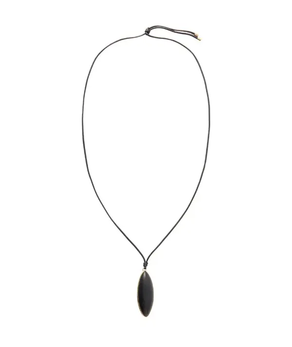 JENNIFER FISHER Dagger Gold-plated Quartz Necklace - Black