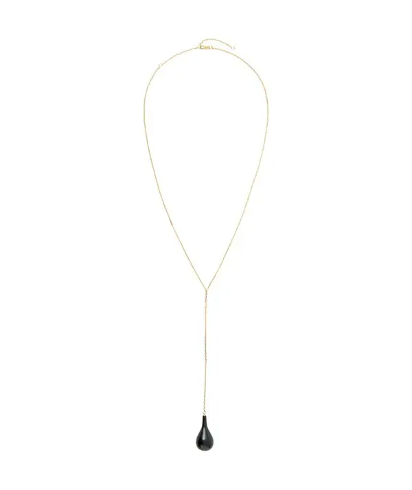 TOTEME Gold-plated, Onyx And Crystal Necklace - Black