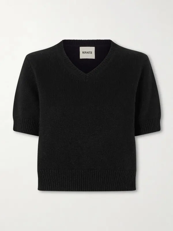 Khaite Jas Cashmere Sweater - Black