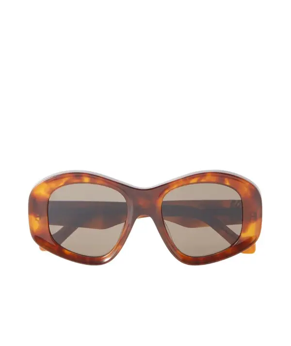 Loewe Anagram Round-frame Sunglasses - Tortoiseshell
