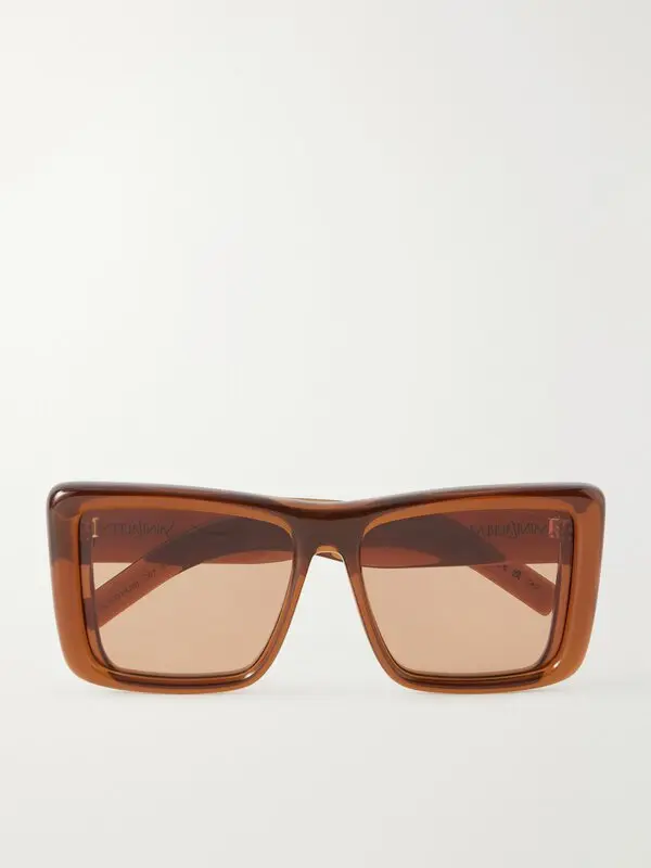 Saint Laurent Sl 900 Howl Square-frame Sunglasses - Brown