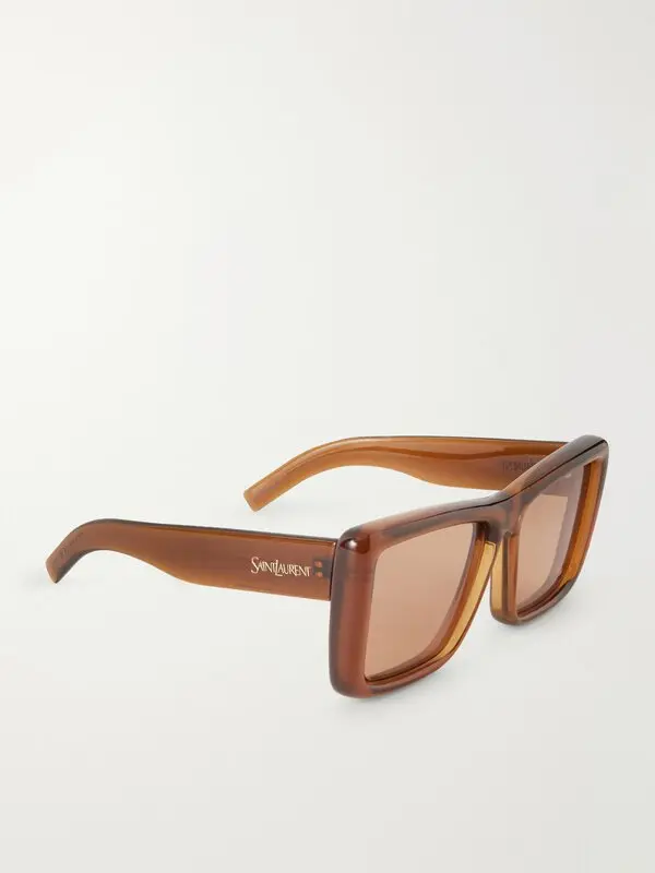 Saint Laurent Sl 900 Howl Square-frame Sunglasses - Brown