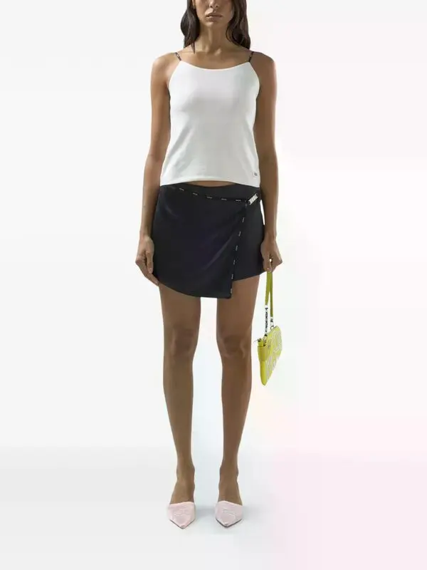 Gcds Logo-trim Mini Skort - Black