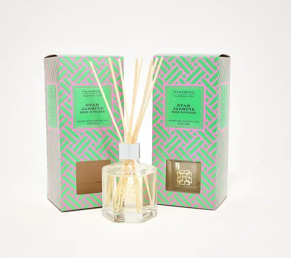 HOMEWORX BY SLATKIN + CO. Homeworx Slatkin+co. S/2 Reed Diffusers Star Jasmine - One-color