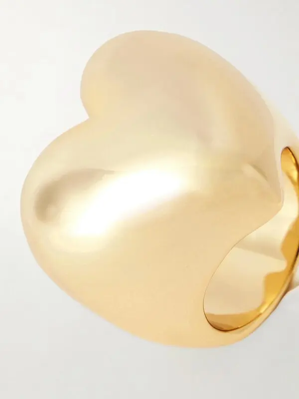 JENNIFER FISHER Puffy Heart-plated Ring - Gold