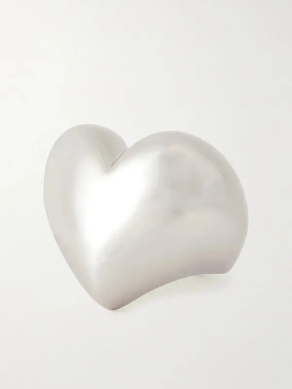 JENNIFER FISHER Puffy Heart Plated Ring - Silver