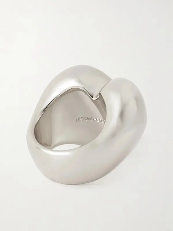 JENNIFER FISHER Puffy Heart Plated Ring - Silver