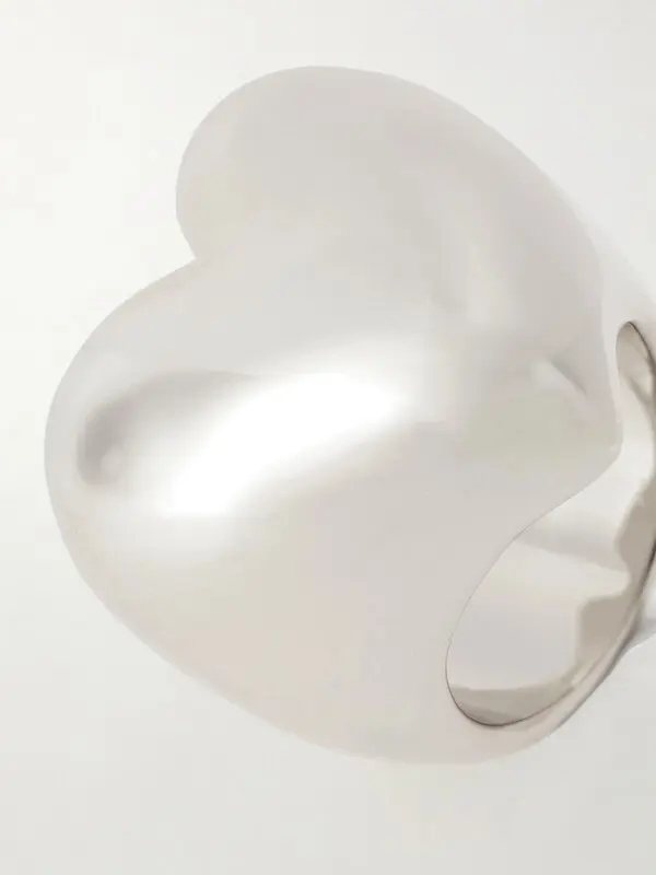 JENNIFER FISHER Puffy Heart Plated Ring - Silver