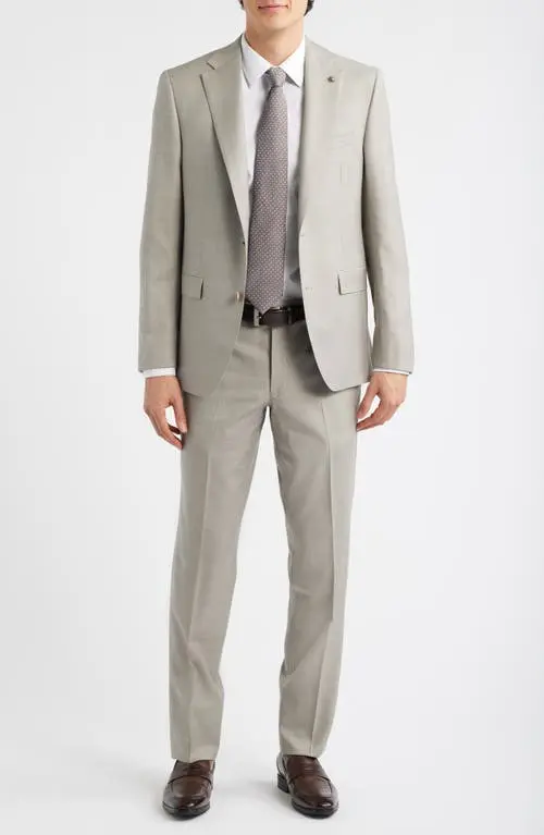 JACK VICTOR Esprit Tan Mélange Wool Suit