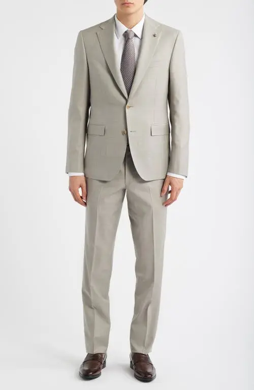 JACK VICTOR Esprit Tan Mélange Wool Suit