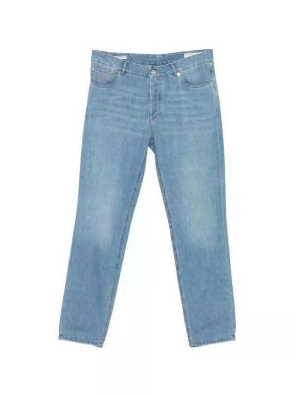 Brunello Cucinelli Embroidered Jeans