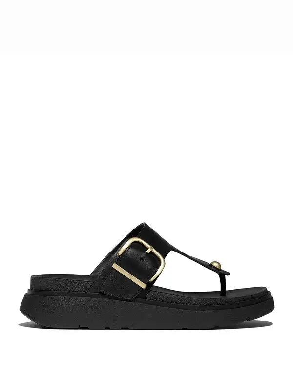 Fitflop Gen-ff Buckled Leather Sandals - Black
