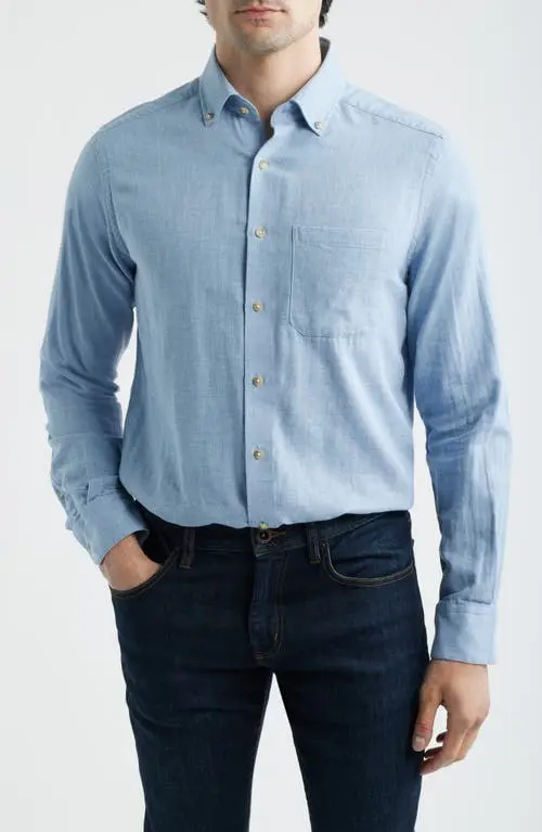 Scott Barber The Chambray Button-down Shirt - Sky