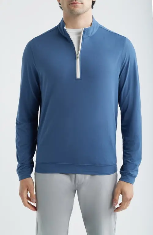 Scott Barber Quarter Zip Pullover - Indigo