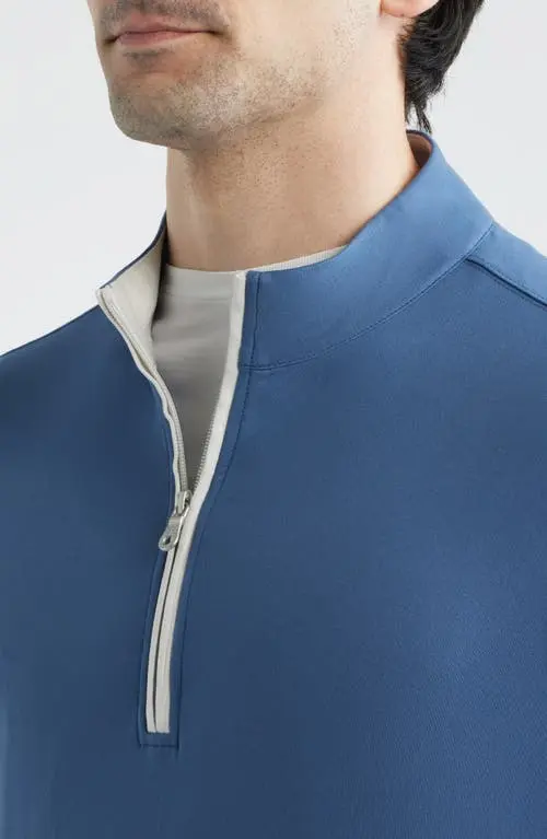 Scott Barber Quarter Zip Pullover - Indigo