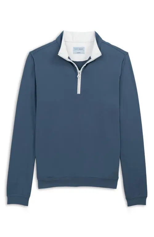 Scott Barber Quarter Zip Pullover - Indigo