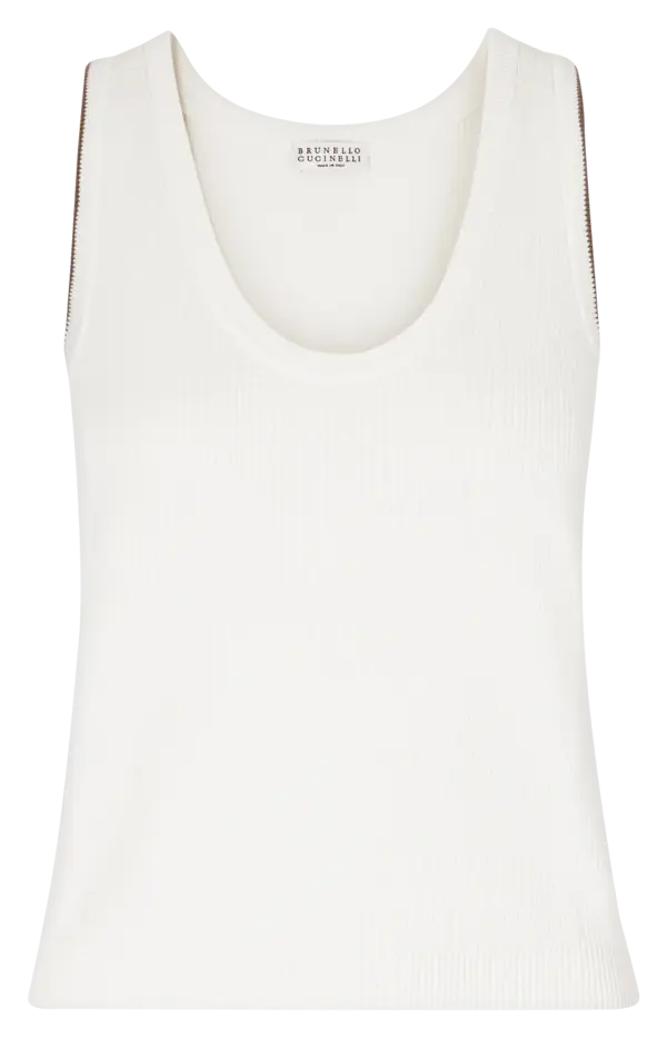 Brunello Cucinelli Ribbed Cotton Tank