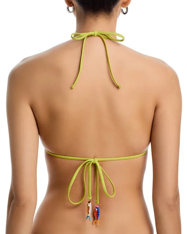 Solid & Striped The Iris Triangle Bikini Top - Guava