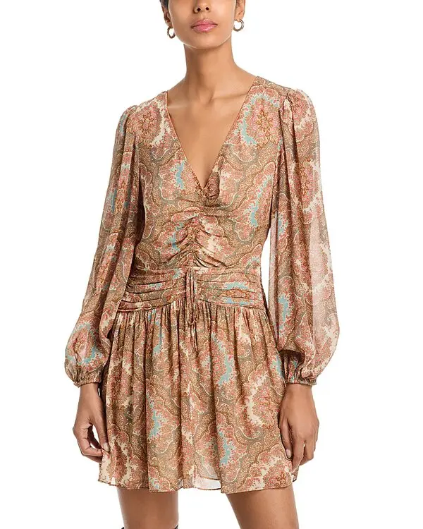 Paige Lainey Silk Dress - Surf Multi