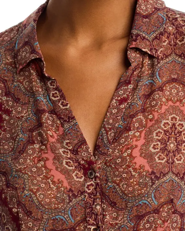 Paige Jasmeet Silk Blouse - Sunset Multi