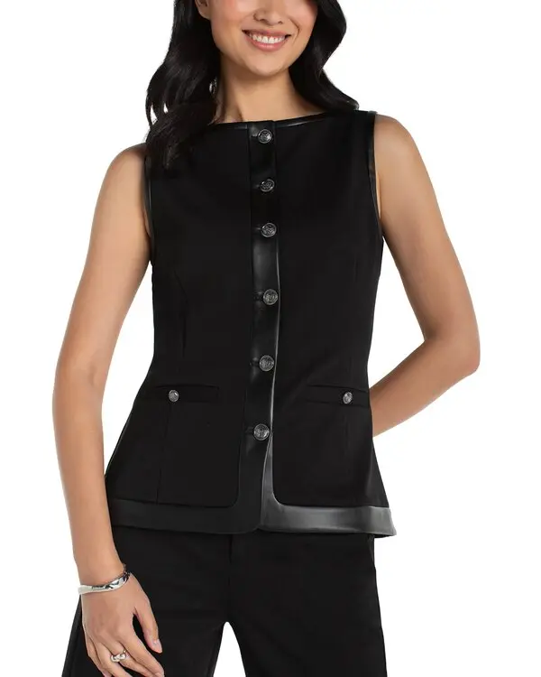 LIVERPOOL Sleeveless Button Detailed Vest