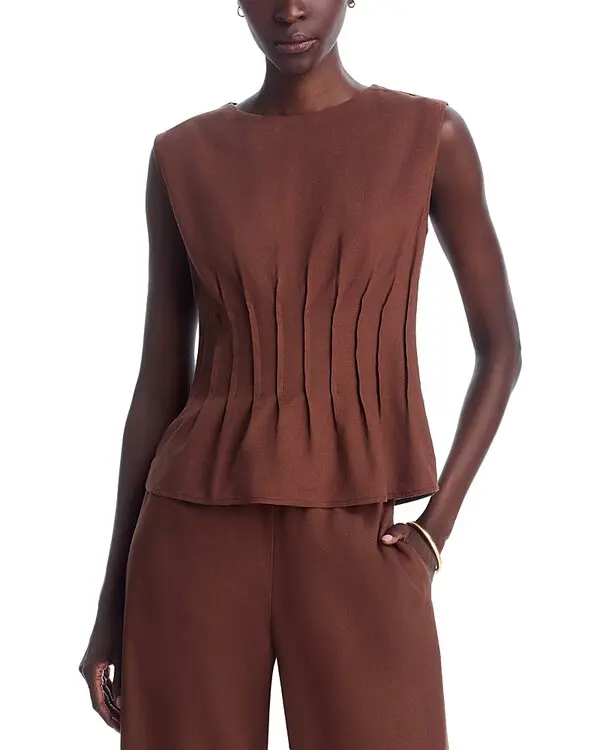 SINGLE THREAD Ruched Tank Top