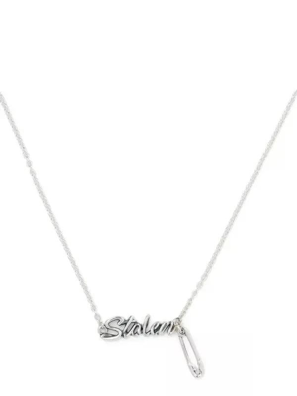 STOLEN GIRLFRIENDS CLUB Sentimental Script Necklace - Silver