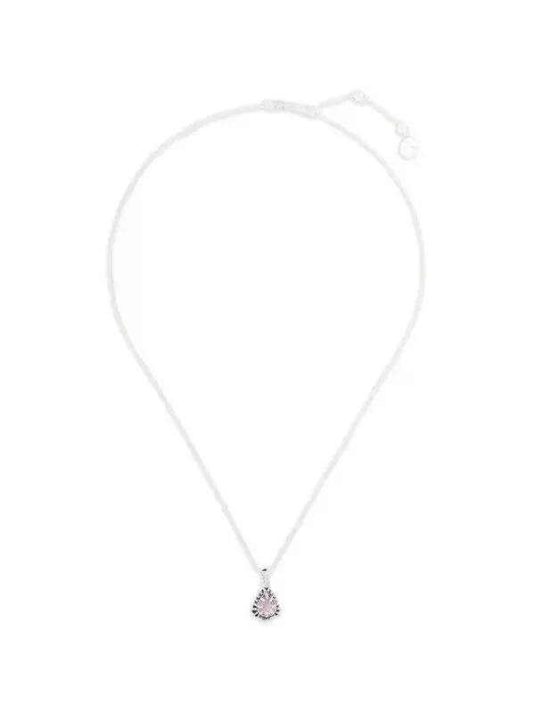 STOLEN GIRLFRIENDS CLUB Jagged Teardrop Necklace - Silver