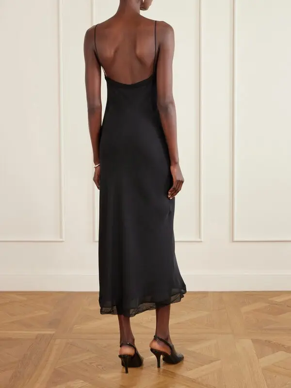 TOTEME Silk-satin Slip Maxi Dress