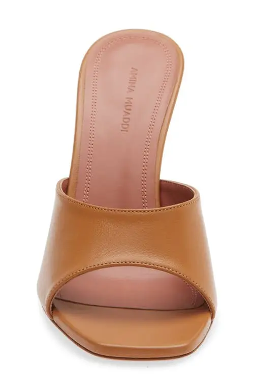 Amina Muaddi Lupita Slide Sandal - Brown