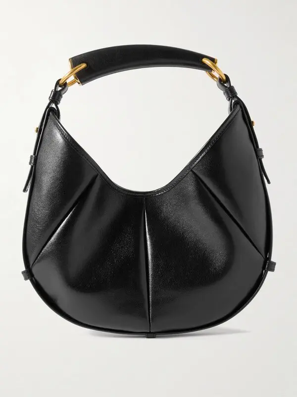 Saint Laurent Mombasa Small Leather Tote - Black