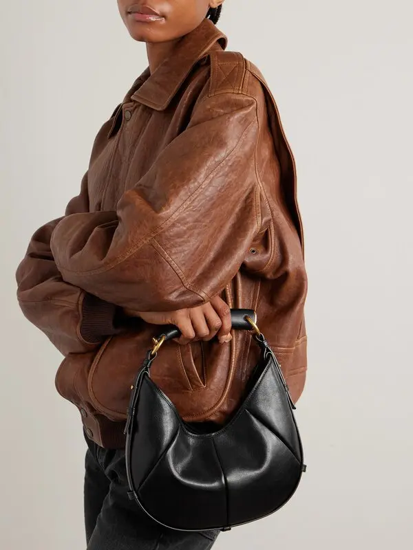 Saint Laurent Mombasa Small Leather Tote - Black