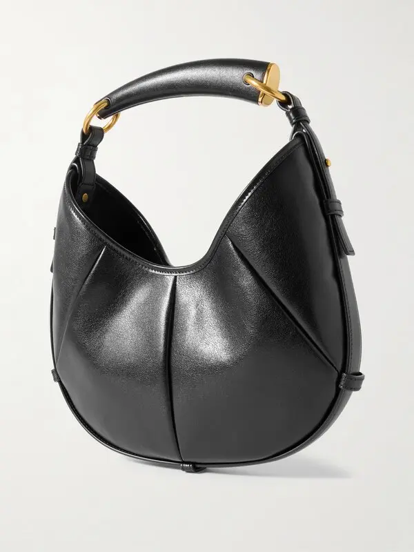 Saint Laurent Mombasa Small Leather Tote - Black