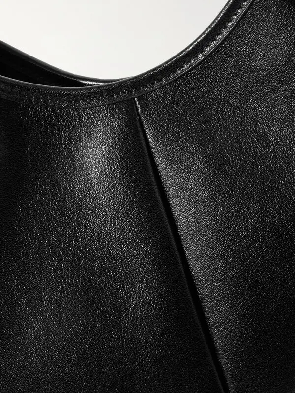 Saint Laurent Mombasa Small Leather Tote - Black