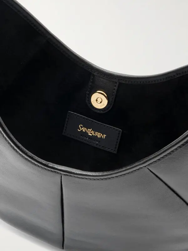 Saint Laurent Mombasa Small Leather Tote - Black
