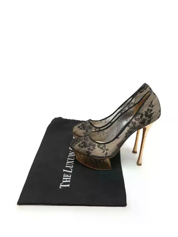 NICHOLAS KIRKWOOD Lace Platform Stiletto Pumps