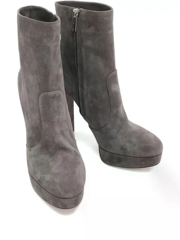 GIANVITO ROSSI Suede Platform Mid-calf Boots
