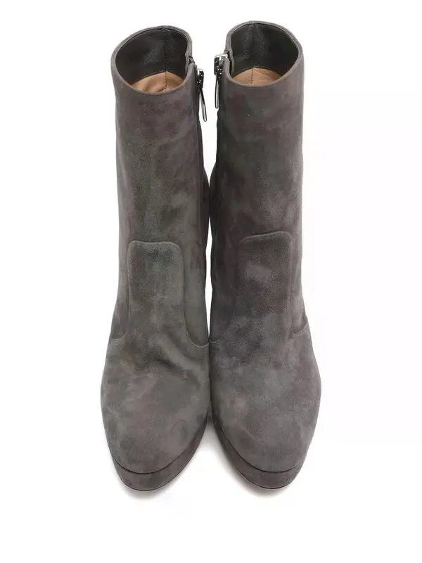 GIANVITO ROSSI Suede Platform Mid-calf Boots