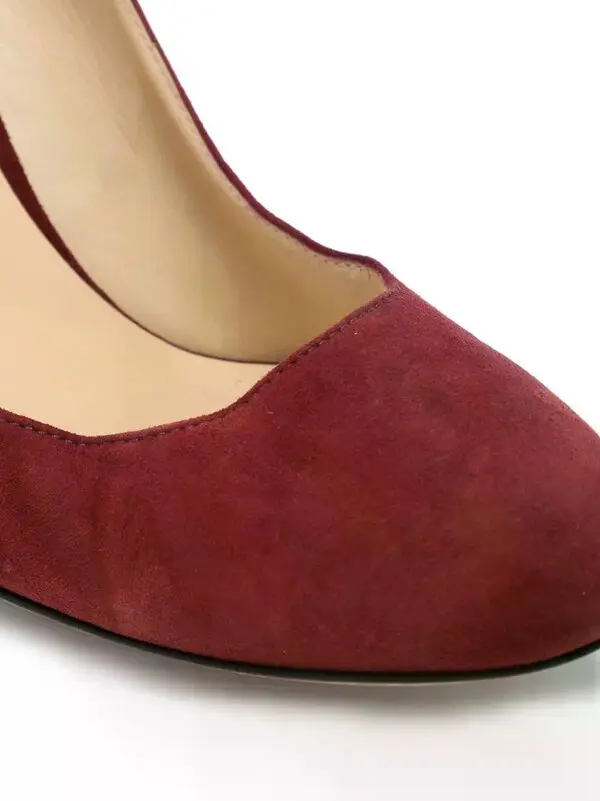 JIMMY CHOO Suede Almond Toe Stiletto Pumps