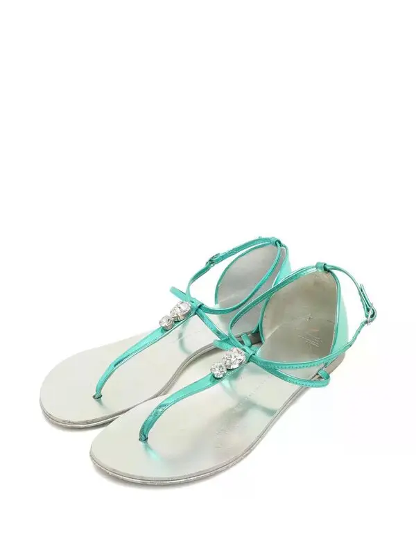 GIUSEPPE ZANOTTI Embellished Leather Sandals