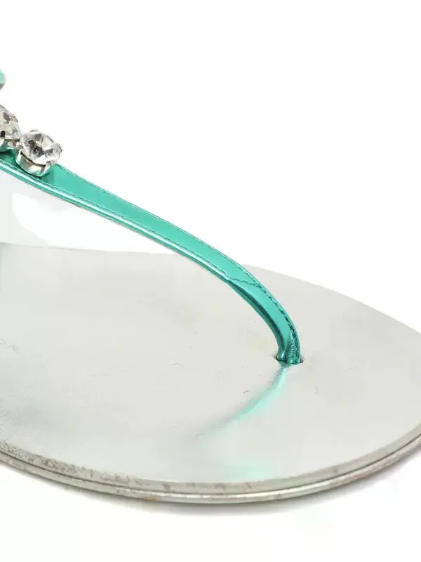 GIUSEPPE ZANOTTI Embellished Leather Sandals