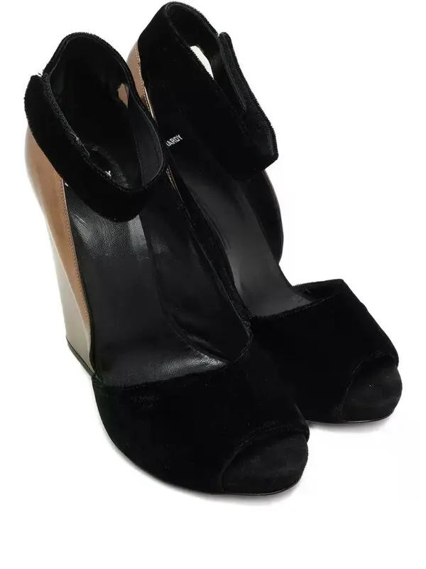 Pierre Hardy Block Heel Paneled Pumps