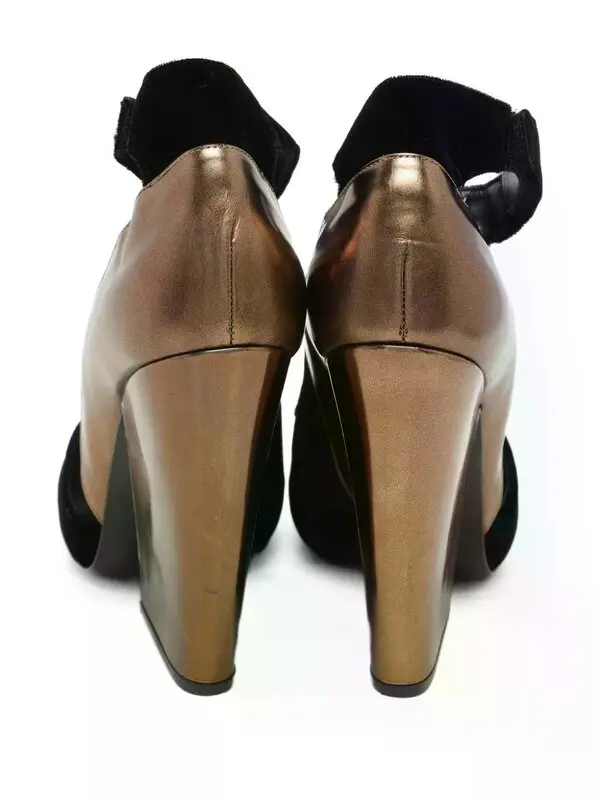 Pierre Hardy Block Heel Paneled Pumps
