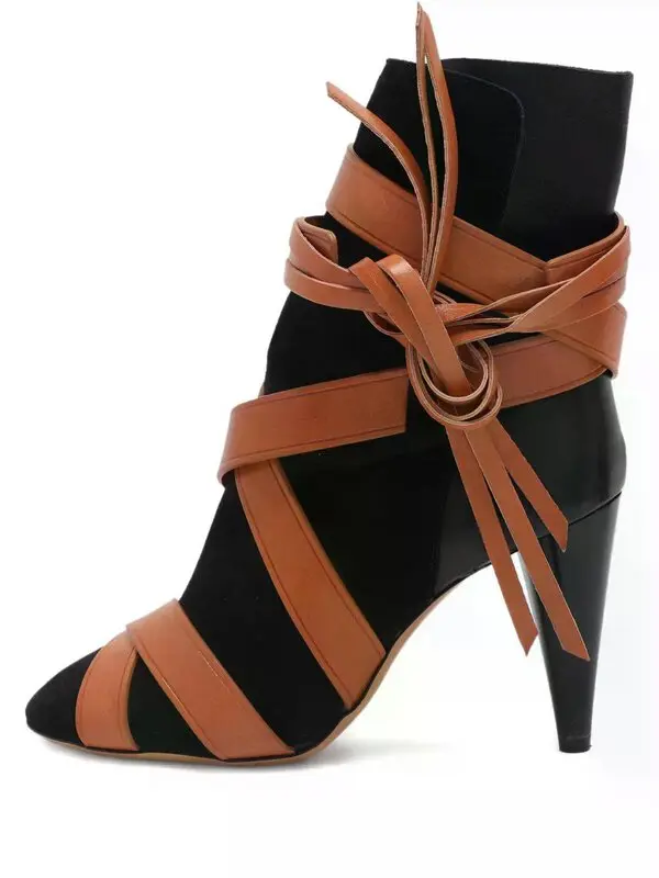 ISABEL MARANT VINTAGE Strappy Cone Heel Boots