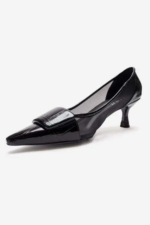 PROLOGUE SHOES Stiletto Pumps - Black Patent