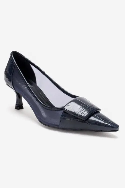 PROLOGUE SHOES Stiletto Pumps - Navy Patent
