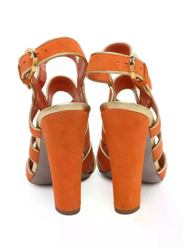 SERGIO ROSSI Strappy Suede Sandals