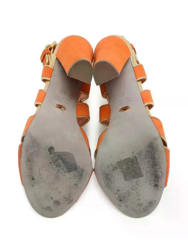 SERGIO ROSSI Strappy Suede Sandals